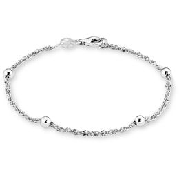 Armband Amor "Kugel", silber (silber, 925), Armb&auml;nder, Damen, 19cm, Silber 925 (Sterlingsilber), Armband