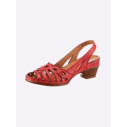 Sandale Gemini, Damen, Gr. 36, rot, Glattleder, Schuhe Sandale