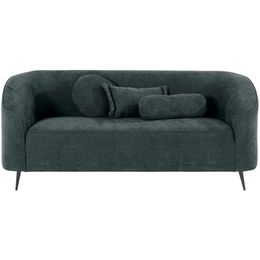 3-Sitzer Home Affaire "Ashly", gr&uuml;n (dunkelgr&uuml;n), B:184cm H:81cm T:80cm, 100% Polyester, Sofas, 3-Sitzer, in 3 Bezugsvarianten, Boucl&eacute;, Samtoptik und Struktur weich.