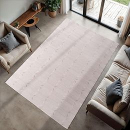 Teppich Ayyildiz Teppiche "DOHA 1654", beige (creme), B:140cm H:4mm L:200cm, Polypropylen, Teppiche, Teppich, L&auml;ufer, 3D Hoch-Tief-Effekt, weicher Kurzflor, In- und Outdoor