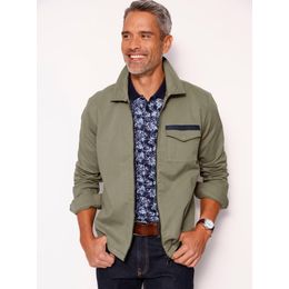 Langjacke CLASSIC, Herren, Gr. 56, khaki, 97% Baumwolle, 3% Elasthan, unifarben, Jacken Langjacke