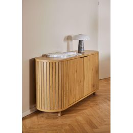 Sideboard ACTONA GROUP "Colima", braun (wildeiche), B:160cm H:80cm T:45cm, MDF, Sideboards, Sideboard, Anrichte, matt Wildeiche rau Melamin, Gestell Wildeiche, 160x45x80 cm