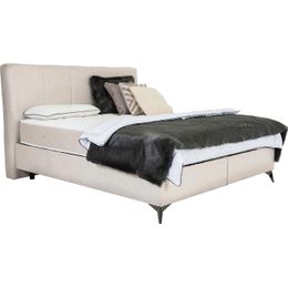 Boxbett Home Affaire "Sorelle inkl. Bettkasten und Topper", beige, B:209cm L:214cm, 100% PES, Komplettbetten, Boxbett, erh&auml;ltlich in den Breiten 160, 180 & 200 cm