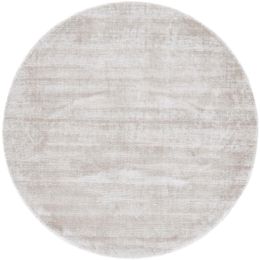 Teppich CarpetFine "Ava Viskoseteppich", beige (creme), H:13mm &Oslash;:120cm, Viskose, Teppiche, Teppich, Seidenoptik, leichter Glanz, Wohnzimmer
