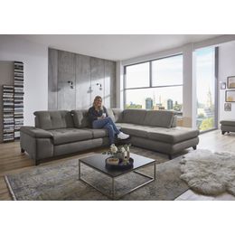 Ecksofa DIE PLANBAR "MP-IN18012 L-Form mit Kaltschaum-Polsterung", grau, B:310cm H:85cm T:260cm, 100% Polyester, Sofas, Ecksofa, wahlweise mit Funktion