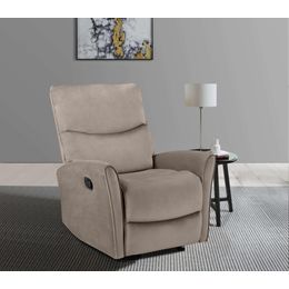 Relaxsessel Home Affaire "Chesley, TV-Sessel mit Schlaffunktion, Sessel Wohnzimmer", grau (taupe), B:81cm H:100cm T:98cm, 100% Polyesther, Sessel, Relaxsessel, mit Relaxfunktion, frei stellbar