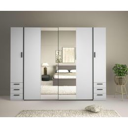 Kleiderschrank Home Affaire "Antioch, FSC-zertifiziert, mit Dreh-UND Schiebet&uuml;ren", wei&szlig;, B:270cm H:207cm T:61,4cm, FSC-zertifizierter Holzwerkstoff, Schr&auml;nke, Kleiderschrank, mit oder ohne Spiegel und Schubladen - YOUR Choice