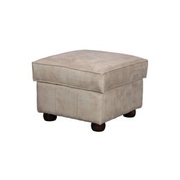 Polsterhocker Home Affaire "CHARENTE, Chesterfield Hocker, Ma&szlig;e B/T/H: 55/55/73 cm", beige (creme), B:55cm H:73cm T:55cm, 100% Polyester, Hocker, Polsterhocker, passend zur Serie Charente, in hochwertiger Verarbeitung