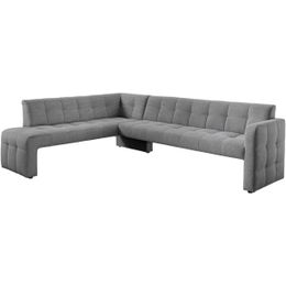 Eckbank exxpo - SOFA FASHION "Barista, bequem und elegant, hohe Bodenfreiheit", grau, B:265cm H:83cm T:199cm, Sitzb&auml;nke, Eckbank, Eckbank Barista bequem und elegant, hochwertige Detailverarbeitung