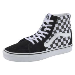 Sneaker Vans "SK8-Hi", Herren, Gr. 41, schwarz-wei&szlig; (schwarz, wei&szlig;), Leder, Textil, Schuhe Sneaker, aus textilem Canvas-Material