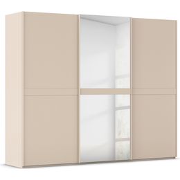 Schwebet&uuml;renschrank Rauch "Kleiderschrank Schrank Garderobe Schlafzimmerschrank SCALE-LINE", beige (champagner), B:271cm H:223cm T:68cm, Holzwerkstoff, Schr&auml;nke, Schwebet&uuml;renschrank, edle Optik mit Bauchbinde in Korpusfarbe mit Spiegel MADE IN GERMANY