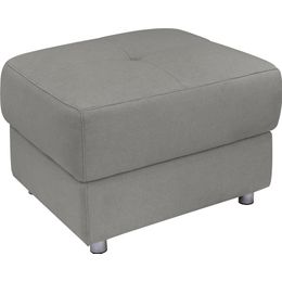 Polsterhocker Home Affaire "Pareli", grau, B:72cm H:47cm T:64cm, Webstoff (95% Polyester 5%Nylon), Hocker, Polsterhocker, mit komfortablen Federkern und Stauraum