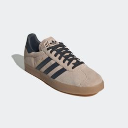 Sneaker adidas originals "GAZELLE", Herren, Gr. 38,5, braun (wonder taupe, night indigo, gum 3), Leder, Synthetik, Schuhe Sneaker