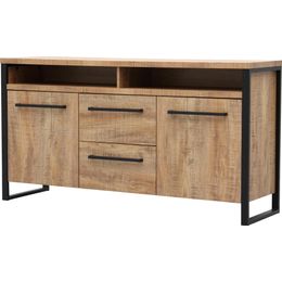 Sideboard OMG DESIGN "Carriba", tropic, B:160cm H:85cm T:45cm, Holzwerkstoff, Sideboards, Sideboard, in zwei Breiten, mit Soft-Close
