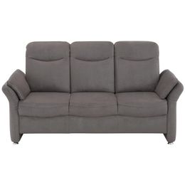 3-Sitzer Home Affaire "Tahoma", grau (steel), B:199cm H:103cm T:89cm, Sofas, 3-Sitzer, mit Armteilverstellung, Federkern