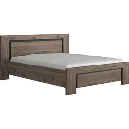 Jugendzimmer-Set GAMI "Brugge", braun (eiche braun), ohne Matratze, B/H: 160cm x 200cm, Holzwerkstoff, Schlafzimmerm&ouml;bel-Sets, Jugendzimmer-Set, In 2 Farben erh&auml;ltlich