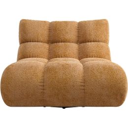 1,5-Sitzer Home Affaire "Cozy Bubble, 360 drehbarer Sessel, Breite 107cm", rusty, B:112cm H:85cm T:108cm, 100% Polyester, Sofas, 1 5-Sitzer, mit eleganter Steppung, Rundumbezug & weicher Polsterung