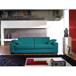 Schlafsofa Bali "Norwalk, Dauerschl&auml;fer", blau (t&uuml;rkis), B:212cm H:83cm T:100cm, Sofas, Schlafsofa, in 140er und 160er Breite, 3 Varianten, auch mit Ergoflex-Lattenrost