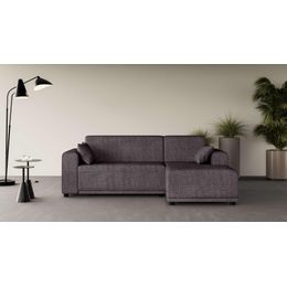 Ecksofa Home Affaire "TAMMO", grau (anthrazit), B:233cm H:80cm T:162cm, 100% Polyester, Sofas, Ecksofa, L-Form