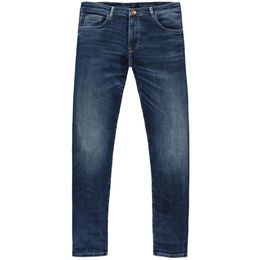 Slim-fit-Jeans Cars Jeans "Jeans Bates", Herren, Gr. 30, L&auml;nge 34, blau (schwarz used), Denim/Jeans, Obermaterial: 83% Baumwolle, 16% Polyester, 1% Elasthan, Abriebeffekte, slim fit kn&ouml;chellang, Jeans Slim-fit-Jeans