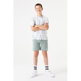 Bermudas Garcia, Jungen, Gr. 152, N-Gr, gr&uuml;n (light sage), Web, Obermaterial: 80% Baumwolle, 20% Polyester, unifarben, regular fit kniefrei, Hosen Bermudas, mit Logo Print for BOYS