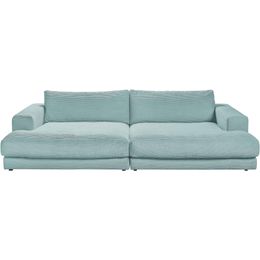Loungesofa Home Affaire "Enisa, B/T/H: 290/170/85 cm", blau (bleu), B:290cm H:85cm T:170cm, 88% Polyester, 12% Polyacryl, Sofas, Loungesofa, Zeitloses und stylisches Loungem&ouml;bel, Mega-Sofa, Big-Sofa XXL