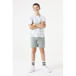 Bermudas Garcia, Jungen, Gr. 176, N-Gr, gr&uuml;n (light sage), Web, Obermaterial: 80% Baumwolle, 20% Polyester, unifarben, regular fit kniefrei, Hosen Bermudas, mit Logo Print for BOYS