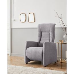 Sit & More TV-Sessel SIT & MORE "Melissa", grau, B:71cm H:113cm T:85cm, 100% Polyester, Sessel, TV-Sessel, wahlweise elektrisch oder manuell verstellbar, optional Aufstehhilfe