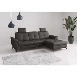 Sit & More Ecksofa SIT & MORE "Zora", anthrazit, B:262cm H:92cm T:164cm, Sofas, Ecksofa