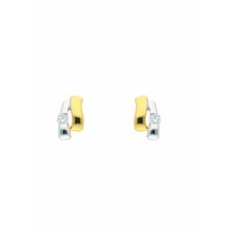 Adelia&acute;s Paar Ohrstecker ADELIA&acute;S "333 Gold Ohrringe Ohrstecker mit Zirkonia", gold, Ohrringe, Damen, Gelbgold 333, Paar Ohrstecker