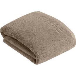 Saunatuch Esprit "Modern Solid", braun (mocca), B:100cm L:150cm, Frottier, Obermaterial: 85% Baumwolle, 15% Lyocell (TENCEL&trade;), Handt&uuml;cher, Saunatuch, vegan produziert