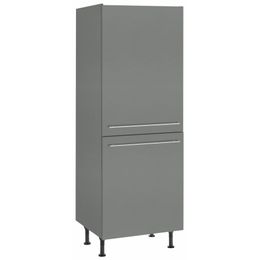 Hochschrank Optifit "Bern", grau (basaltgrau, basaltgrau), B:60cm H:176,6cm T:58,4cm, Schr&auml;nke, Hochschrank, 60 cm breit, 176 cm hoch, mit h&ouml;henverstellbaren Stellf&uuml;&szlig;en