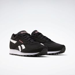 Sneaker Reebok CLASSIC "REEBOK REWIND RUN", Damen, Gr. 38, cschwarz, wei&szlig;, blusmt, Synthetik, Textil, Schuhe Sneaker