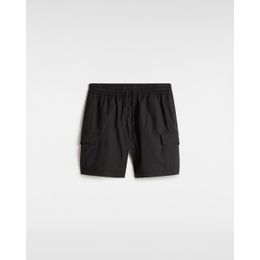 Badeshorts Vans "PRIMARYCARGOLOOSEELASTICBOARDSHORT", Herren, Gr. XXL, N-Gr, schwarz, Obermaterial: 61% Baumwolle, 39% Polyester, Badehosen Badeshorts, sportlicher Stil, aus Baumwolle und Polyester
