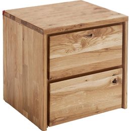 Kommode Home Affaire "Zetra", beige (naturfarben), B:47cm H:49cm T:42cm, Massivholz, Sideboards, Kommode, aus Massivholz, alle Schubladen mit Soft-Close-Funktion, Breite 47 cm