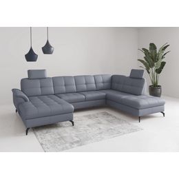 Sit & More Wohnlandschaft SIT & MORE "Zora", graublau, T:212cm, Sofas, Wohnlandschaft