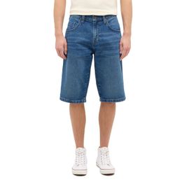 Shorts Mustang "Style Jackson Short", Herren, Gr. 40, N-Gr, schwarz, Denim/Jeans, Obermaterial: 98% Baumwolle, 2% Elasthan, unifarben, straight fit knielang, Hosen Shorts, Sommerhose mit Kontrastn&auml;hten