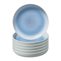 Suppenteller "Suppenteller Crafted &oslash; 21,9 cm 6er Set", blau (blauberry), L:21,9cm, LIKE. BY VILLEROY & BOCH, Speiseteller, Suppenteller
