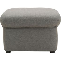 Hocker DOMO collection "Faenza", grau (hellgrau), B:60cm H:41cm T:60cm, 100% Polyester, Hocker, Hocker, DOMO collection Hocker, in gro&szlig;er Farbvielfalt