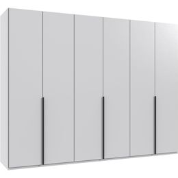 Kleiderschrank wimex "Mugano,in 5 Breiten,2 H&ouml;hen,2 Tiefen, viele Farben, Made in Germany", wei&szlig;, griffe schwarz, B:270cm H:208cm T:58cm, Holzwerkstoff, Schr&auml;nke, Kleiderschrank, mit langen Griffen aus Metall, mit oder ohne Spiegel