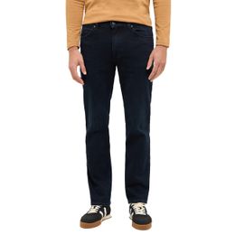 Straight-Jeans Mustang "Herren Style Tramper Straight", Herren, Gr. 42, L&auml;nge 32, 983 dunkelblau, Denim/Jeans, 99% Baumwolle, 1% Elasthan, straight fit, Jeans Straight-Jeans