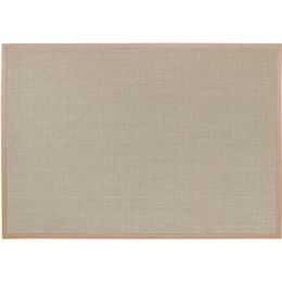 Sisalteppich Dekowe "Brasil", beige (natur), B:80cm H:6mm L:250cm, Sisal, Teppiche, Sisalteppich, Flachgewebe, Obermaterial: 100% Sisal, mit Bord&uuml;re, Wohnzimmer