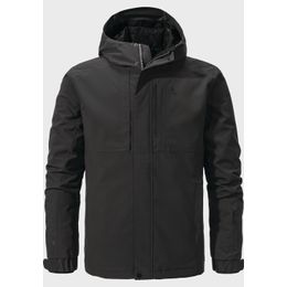 Sch&ouml;ffel Outdoorjacke SCH&Ouml;FFEL "Ins Jacket Antwerpen M", Herren, Gr. 56, schwarz (9990, schwarz), Oberstoff : 100% Polyester (Membran: Polyurethan) Futter : 100% Polyester Wattierung : 100% Polyester, regular fit, hoch geschlossener Ausschnitt, Jacken Outdoorjacke