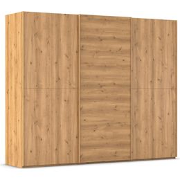 Schwebet&uuml;renschrank Rauch "Kleiderschrank Schrank Garderobe Schlafzimmerschrank SCALE-WOOD", braun (asteiche massiv, griffleisten asteiche), B:271cm H:223cm T:68cm, Holz teilmassiv, Schr&auml;nke, Schwebet&uuml;renschrank, senkrecht geteilte T&uuml;ren in robuster massiver Asteiche MADE IN GERMANY