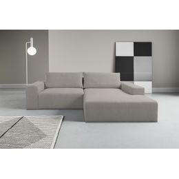 Ecksofa WERK2 "Rio, elegant & bequem, Breite 262 cm, L-Form", grau, B:262cm H:83cm T:188cm, 100% Polyester, Sofas, Ecksofa, Puristisches Design mit maximalem Komfort