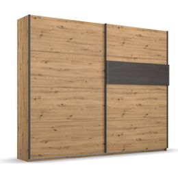 Schwebet&uuml;renschrank Rauch "Kleiderschrank Schrank Garderobe Schlafzimmerschrank APOLLON", braun (eiche artisan), B:226cm H:210cm T:62cm, Holzwerkstoff, Schr&auml;nke, Schwebet&uuml;renschrank, inkl. praktischem H&auml;ngeelement mit 6 Kleiderhaken MADE IN GERMANY