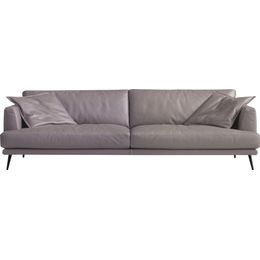 2,5-Sitzer Egoitaliano "Sophia, Designsofa mit extrakomfortablem Sitzkomfort", beige (safari), B:214cm H:77cm T:96cm, Leder BULL (Echtes Rindsleder). Geschliffenes, pigmentiertes und behandeltes Rindsleder mit einer Dicke von 1, 3-1, 5 mm. Es handelt sich um ein weiches, gesch&uuml;tztes Leder. Eine leichte Deckschicht sch&uuml;tzt sie vor Flecken, ohne ihre urspr&uuml;nglichen Eigenschaften zu ver&auml;ndern. Dieses