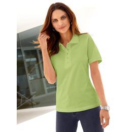 Poloshirt Casual Looks "Poloshirt", Damen, Gr. 44, gr&uuml;n (pistazie), 100% Baumwolle, unifarben, ohne Ausschnitt, Shirts Poloshirt