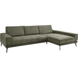 Ecksofa "SO 3600 optimaler Sitzkomfort in Federkern o. Kaltschaum, 2 Sitzh&ouml;hen", gr&uuml;n (kama olive), B:293cm H:87cm T:180cm, 100% Polyester, SET ONE BY Musterring, Sofas, Ecksofa, Sitzh&ouml;he 42 cm, Federkern, B 293 x T 180 cm, Kama olive