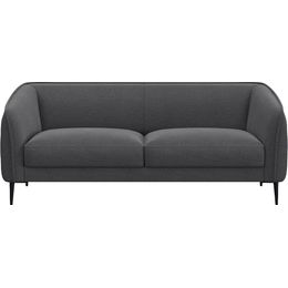 2,5-Sitzer FLEXLUX "Belle Designsofa, Couch, bequem durch Kaltschaum im Sitz", grau (dervit grau), B:188cm H:74cm T:89cm, 100% Polyester, Sofas, 2 5-Sitzer, Skandinavisches Design, In hochwertiger Verarbeitung